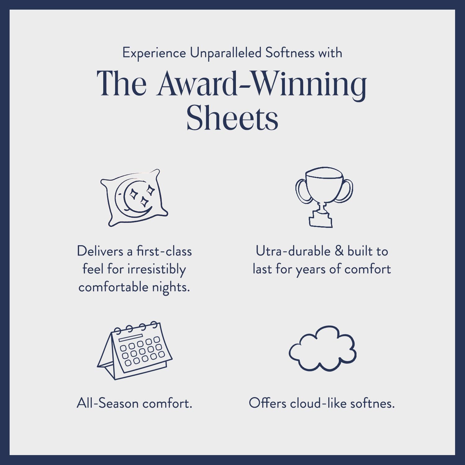Brooklinen Luxury Sateen 4 Piece California King Size Sheets Set in Cream - 100% Cotton Sateen Sheets - 1 Fitted Sheet, 1 Flat Sheet, 2 Pillowcases - Best Luxury Sheets