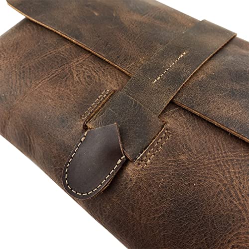 Hide & Drink, Leather Clutch Bag/Handbag/Accessory Organizer/Phone Bag/Case, Handmade Includes 101 Year Warranty :: Bourbon Brown