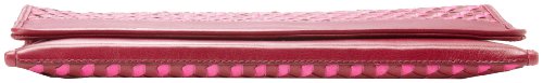 Cole Haan Women's Parker Weave Envelope Clutch, Winery/Orchid, ONE Size