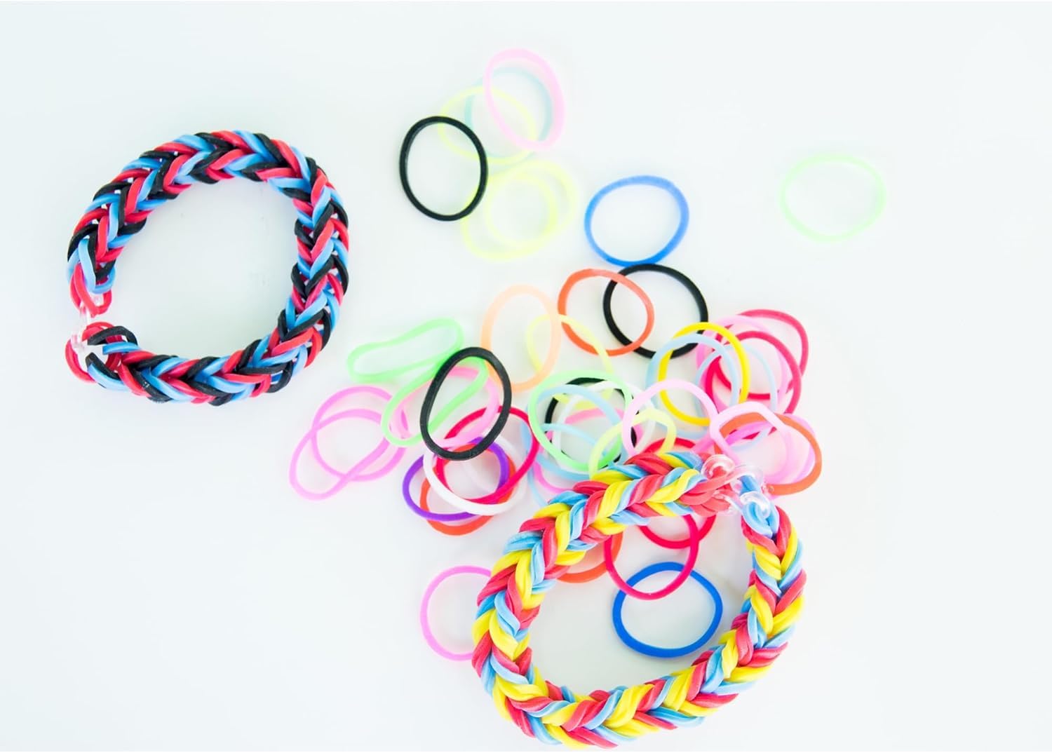 2000+Rubber Band Bracelet Kit, Loom Bracelet Making Kit for Kids, Rubber Bands Refill Loom Set, Rubber Bands for Bracelet Making Kit for Kids