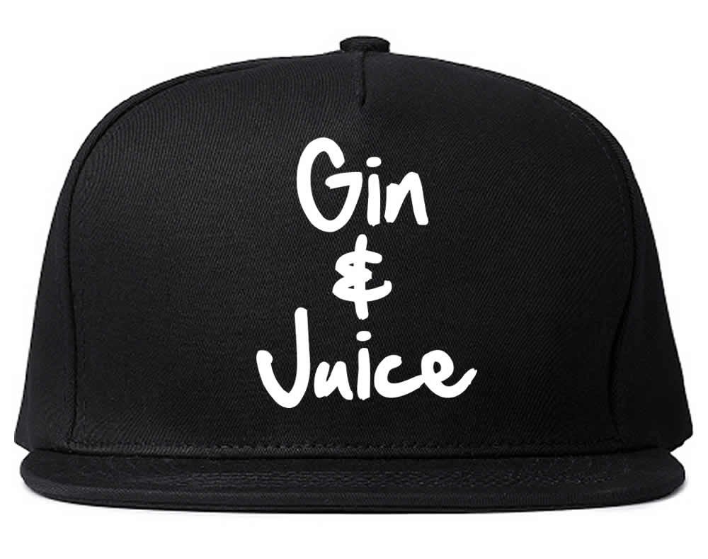 Kings Of NY Gin and Juice LA Los Angeles California Hiphop Snapback Black