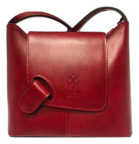 LaGaksta Isabella Leather Crossbody Bag Red