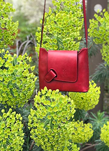 LaGaksta Isabella Leather Crossbody Bag Red