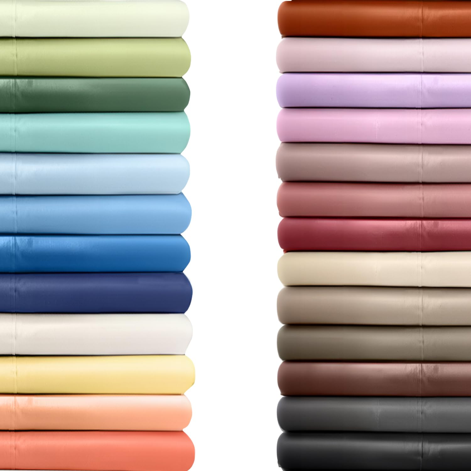 Twin Size Flat Bed Sheet - Hotel Luxury Single Flat Sheet Only - Wrinkle Free and Fade Resistant Flat Sheet - Extra Soft, Comfy and Breathable Flat Sheet for Women and Men - Coral Top Flat Sheet Only