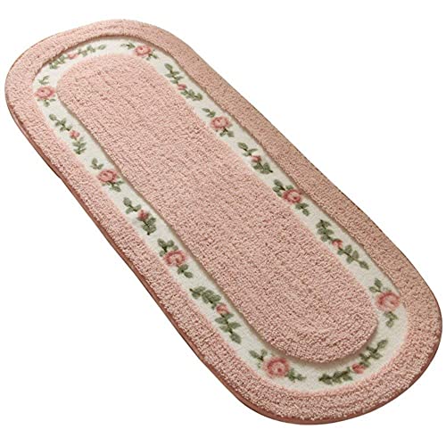 Beautiful Rose Flower Area Rugs for Living Room Bedroom Super Soft Bathroom Rugs Non Slip Door Mat Kitchen Mat 17.71x49.21 Inch