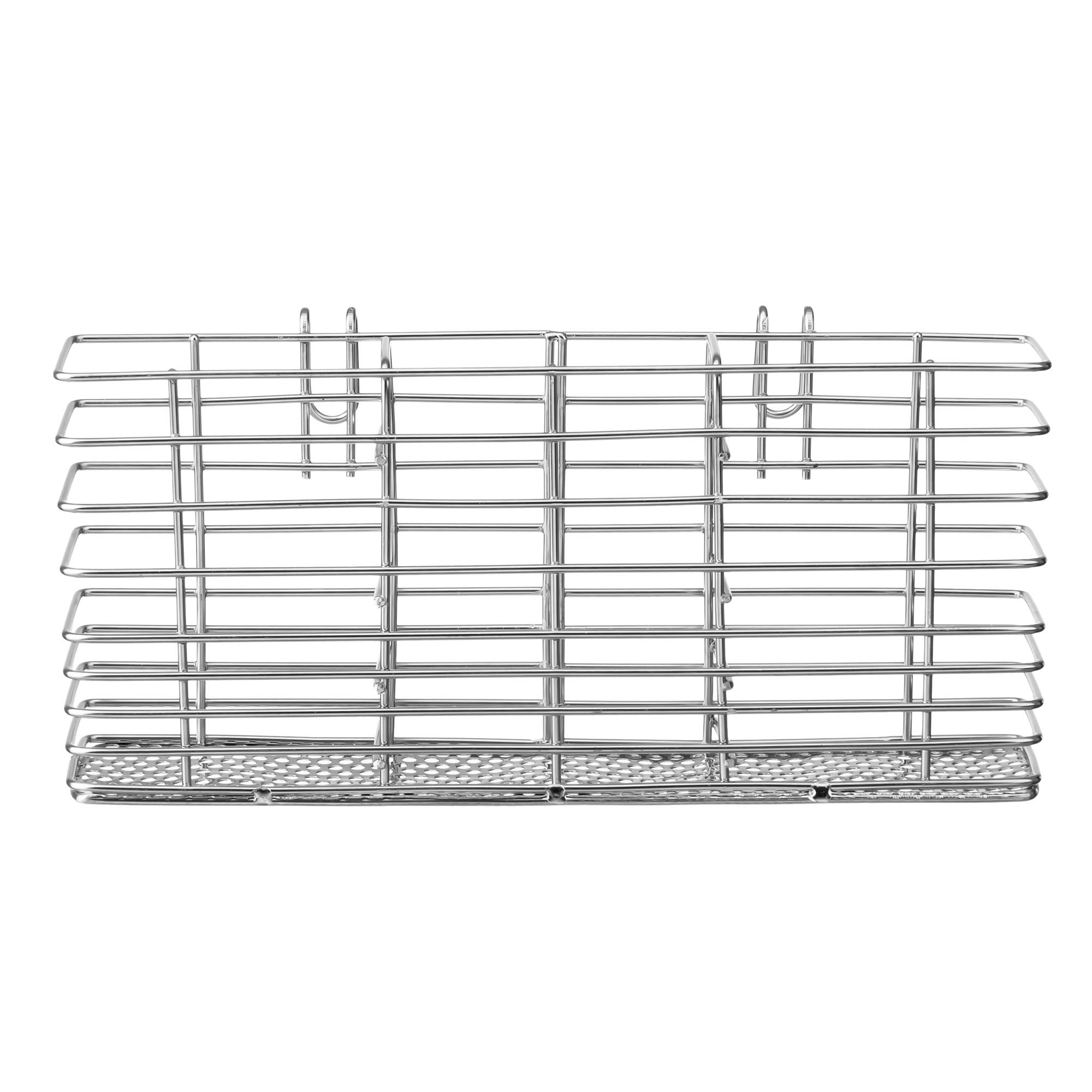 iPEGTOP Cutlery Utensil Silverware Drying Rack Chopsticks Basket Holder with Hooks - Flatware Storage Solution for Kitchen Dish Drainer Dish Drying Rack, Rust Proof