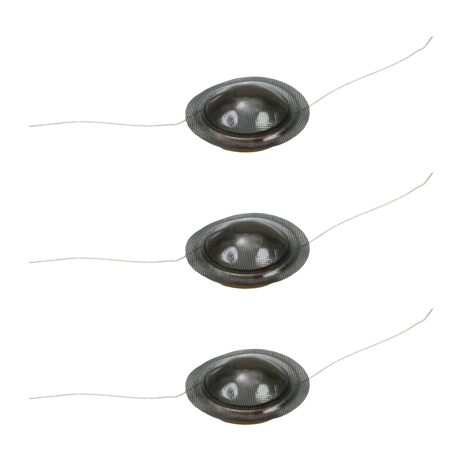 Heyiarbeit 3Pcs 19mm/0.75" Tweeter Voice Coil Audio Speaker High Tone Translucent Crystal Silk Film Dome Tweeter Accessory for Audio Replacement