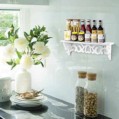 Wood Floating Shelves,Floating Shelves Wall Shelf 24 inches Long Farmhouse Bathroom Shelfs,Bedroom Walls Mounted Shelve