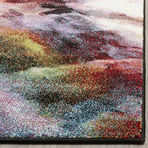 SAFAVIEH Galaxy Collection 8' x 10' Multi GAL110A Vibrant Abstract Non-Shedding Living Room Bedroom Dining Home Office Area Rug