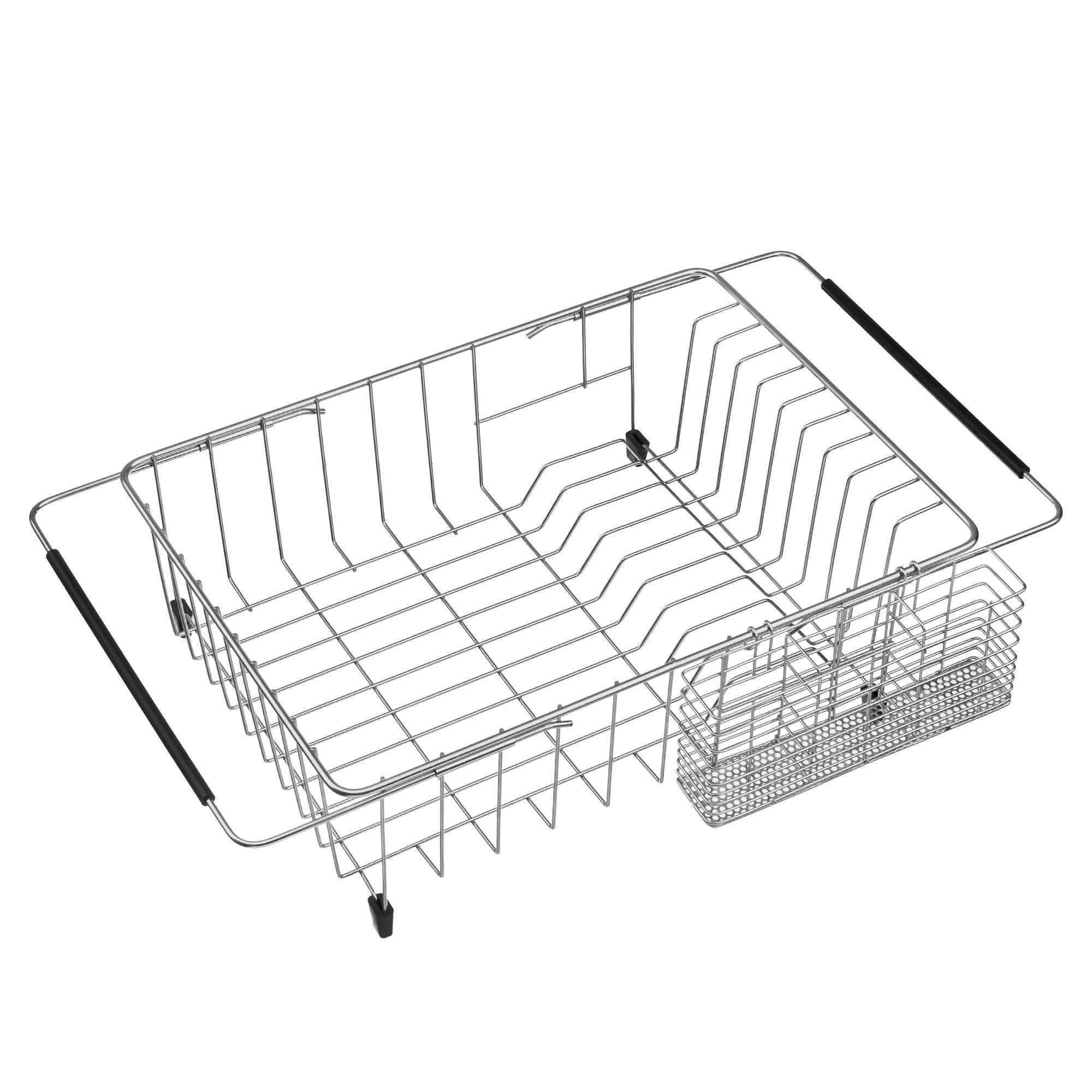 iPEGTOP Cutlery Utensil Silverware Drying Rack Chopsticks Basket Holder with Hooks - Flatware Storage Solution for Kitchen Dish Drainer Dish Drying Rack, Rust Proof