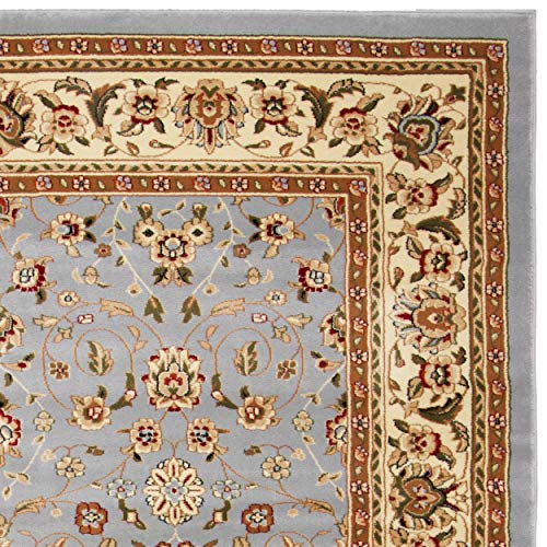 SAFAVIEH Lyndhurst Collection 2'3" x 4' Light Blue/Ivory LNH312B Traditional Oriental Non-Shedding Living Room Bedroom Accent Rug
