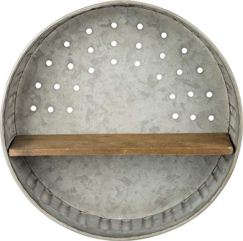 Primitives by Kathy 38024 Rustic-Inspired Wall Shelf, Metal and Wood