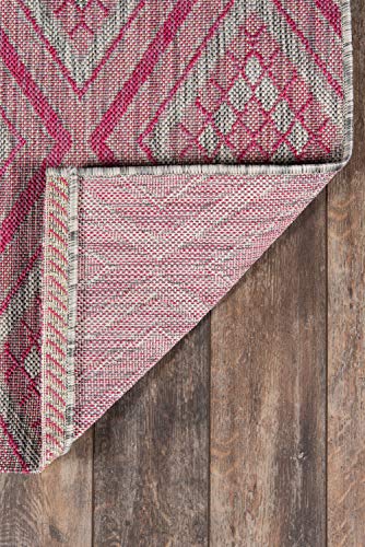 Madcap Cottage Lake Palace Rajastan Weekend Area, Indoor Outdoor Rug, 2' X 3', Pink