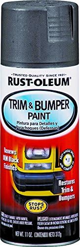 Rust-Oleum Black BlackRust-Oleum Automotive 251574 11-Ounce Trim and Bumper Spray, Matte, 11 Ounce (Pack of 1), Fl Oz