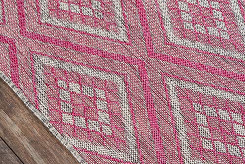 Madcap Cottage Lake Palace Rajastan Weekend Area, Indoor Outdoor Rug, 2' X 3', Pink