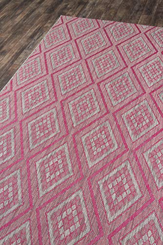 Madcap Cottage Lake Palace Rajastan Weekend Area, Indoor Outdoor Rug, 2' X 3', Pink