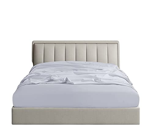 MyGiza Sheets California King Fitted Sheet, 100% Giza Egyptian Cotton, 400 Thread Count, White, 72"x84"