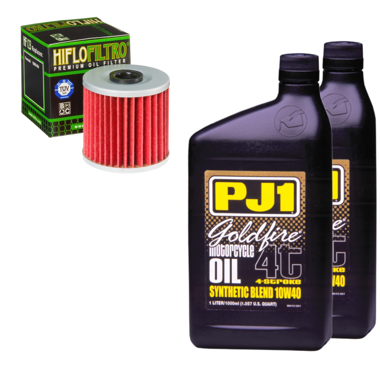 RAD Powersports Oil Change Kit For Kawasaki 2003 KEF 300 Lakota Sport SRA Synthetic 10W-40