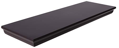kieragrace Bristol Aston Floating Shelf – Espresso Brown, 24", Matte Finish