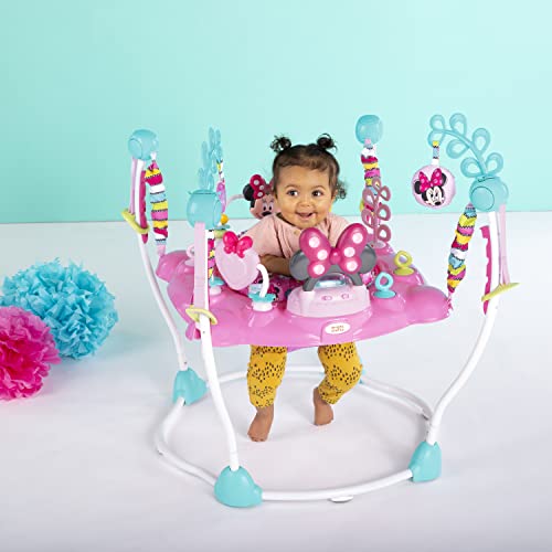 Bright Starts Disney Baby MINNIE MOUSE PeekABoo Activity Jumper with Lights and Melodies, Ages 6 months +