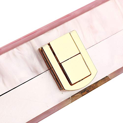 Womens Glitter Sequins Evening Bag Box Acrylic Star Designer Party Prom Wedding Clutch Purse Handbag (Black) One Size