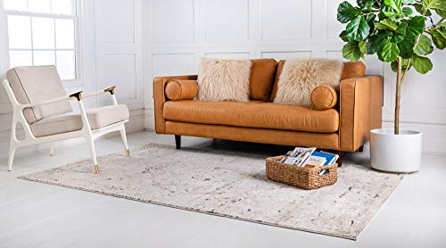 Unique Loom Portland Collection Bohemian Vintage Inspired Medallion Tone Design Area Rug, 7' 10" x 10' 0", Beige/Ivory