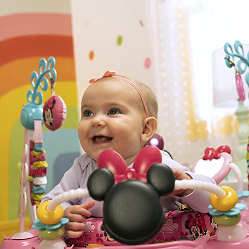 Bright Starts Disney Baby MINNIE MOUSE PeekABoo Activity Jumper with Lights and Melodies, Ages 6 months +