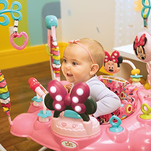 Bright Starts Disney Baby MINNIE MOUSE PeekABoo Activity Jumper with Lights and Melodies, Ages 6 months +