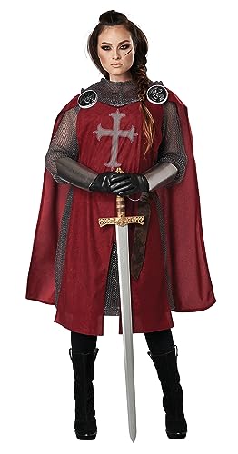 California Costumes Knight's Surcoat Adult Costume (Red), Large/X-Large,Burgundy