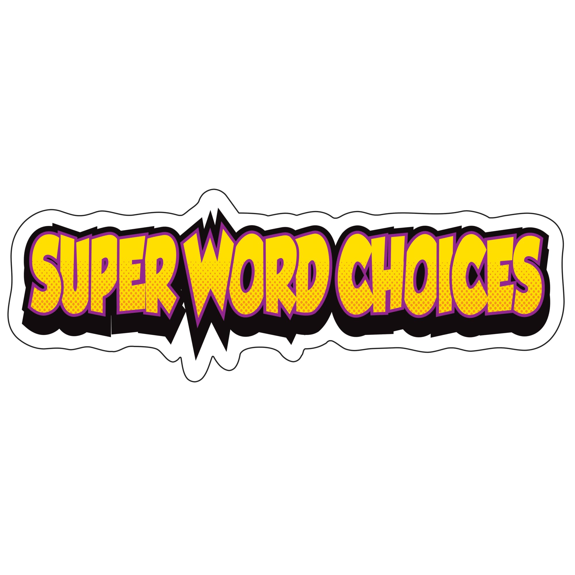 Carson Dellosa Super Power Super Word Choices Bulletin Board Set (110311)