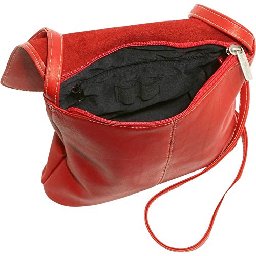 Le Donne Simple Flap Over Crossbody Bag, Tan