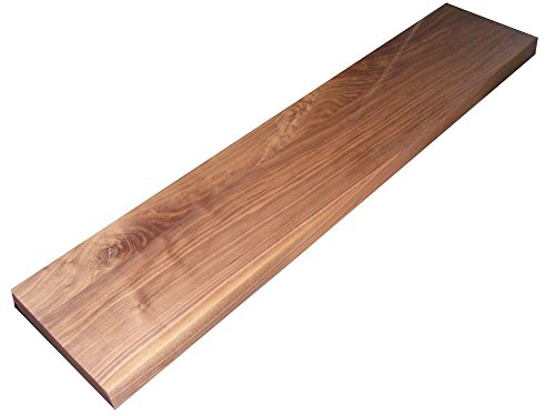 Woodchucks Wood Black Walnut Shelf @ 3/4 x 12 x 36 Inches