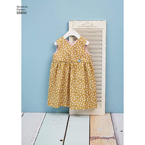 Simplicity Toddler's Dress Basket Toy and Jumpsuit Sewing Patterns, Sizes 1/2-4