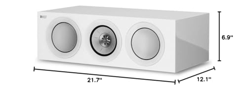 KEF R2c Center Channel Speaker (Gloss White)
