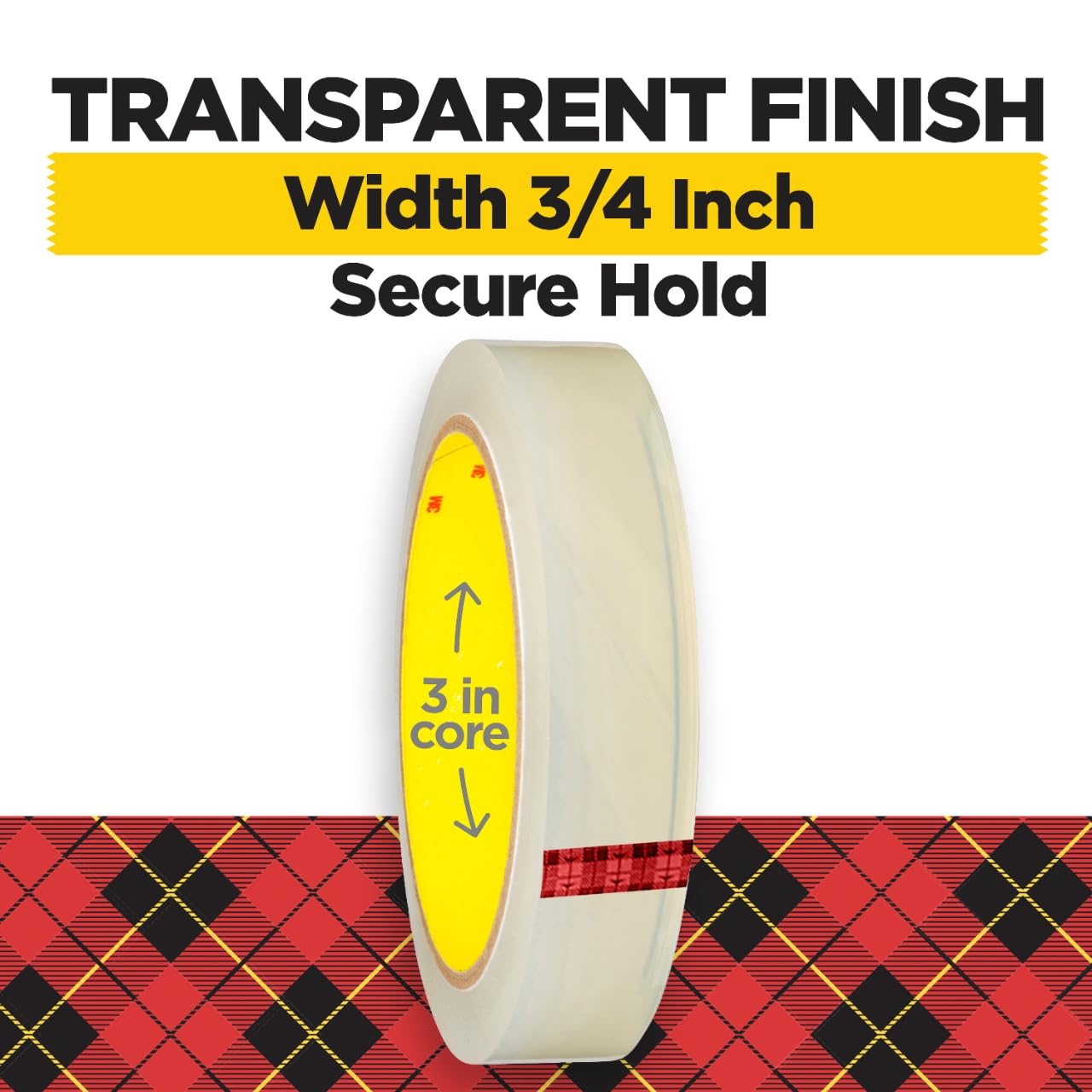 Scotch Transparent Tape, 3/4 in x 2592 in, 2 Boxes/Pack (600-2P34-72)