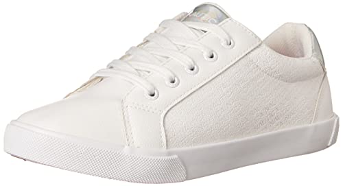 Nautica Girls' Sneakers - Lace-Up Tennis Shoes, Casual & Comfortable for Toddlers, Little Kids & Toddler-Dulcie Girls-White-4