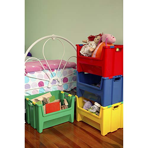 Redmon since 1883 KIDS Pack 'N' Stack Set of 3-13 Gallon bins, Large