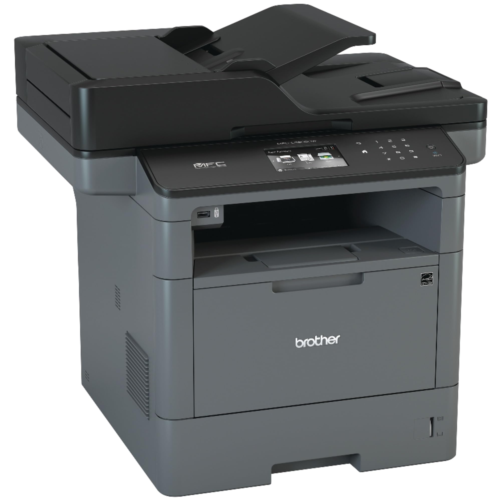 Brother Monochrome Laser Printer, Multifunction Printer, All-in-One Printer, MFC-L5900DW, Wireless Networking, Mobile Printing & Scanning, Duplex Print, Copy & Scan, Amazon Dash Replenishment Ready