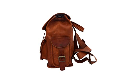Vintage Leather Backpack For Women/Teen Girls Rucksack, Small 12 Inch Leather Handbag