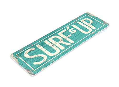 TIN SIGN Surf's Up Surf Sign Surfing Sign Beach Sign C757