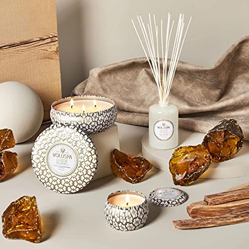 Voluspa Suede Blanc Petite Decorative Candle 4 oz