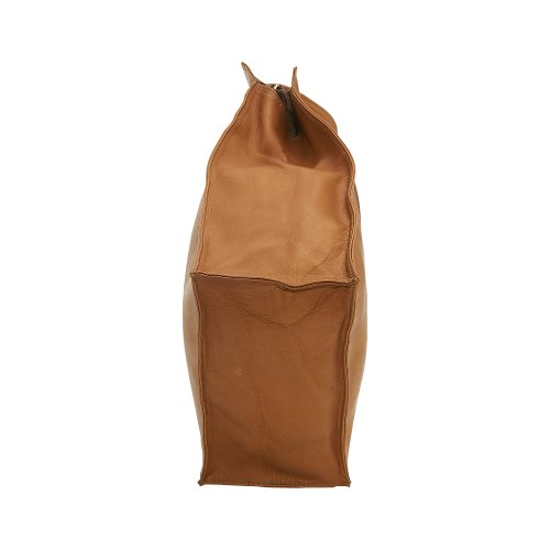 Le Donne Leather Small Simple Dual Strap Tote Bag (Cafe)