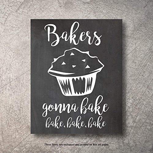 Home Decor Funny Gift 6 Kitchen Wall Art Prints Kitchenware with Sayings Unframed Farmhouse Home Office organization Signs Bar Accessories Decorations sets white house Deco Kitchen Decor (5"x7")