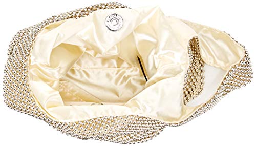 Jessica McClintock womens Logan Mesh Pouch Evening Bag, Lt Gold, One Size US