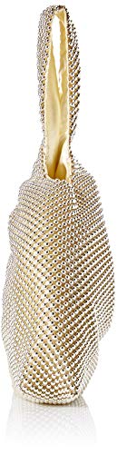 Jessica McClintock womens Logan Mesh Pouch Evening Bag, Lt Gold, One Size US
