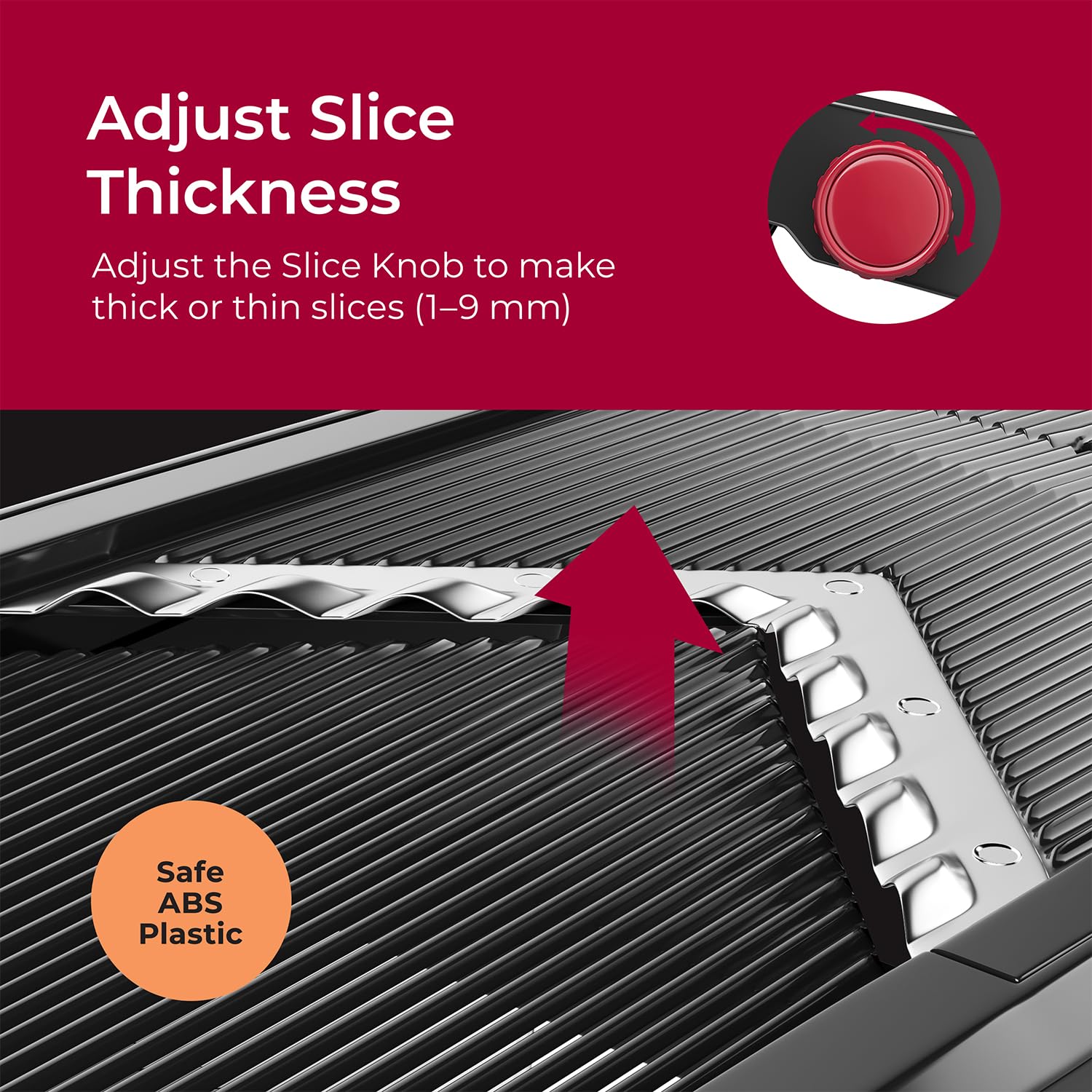 Mueller Multi Blade Adjustable Mandoline Cheese/Vegetable Slicer, Cutter, Shredder with Precise Maximum Adjustability