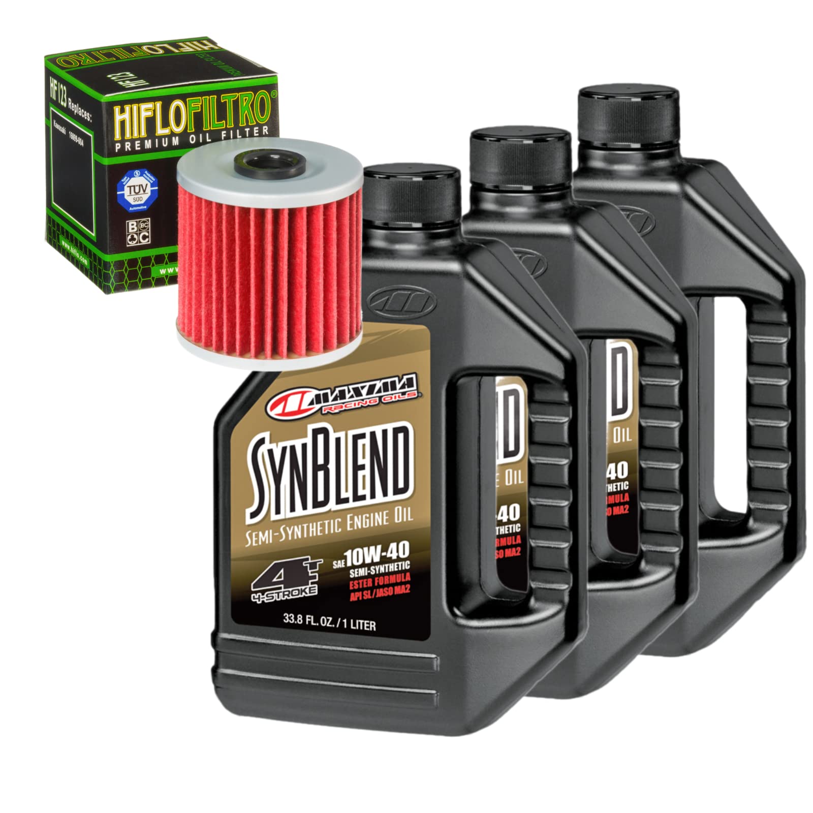 RAD Powersports 10W-40 Oil Change Kit For Kawasaki 1999 KEF 300 Lakota Utility SRA