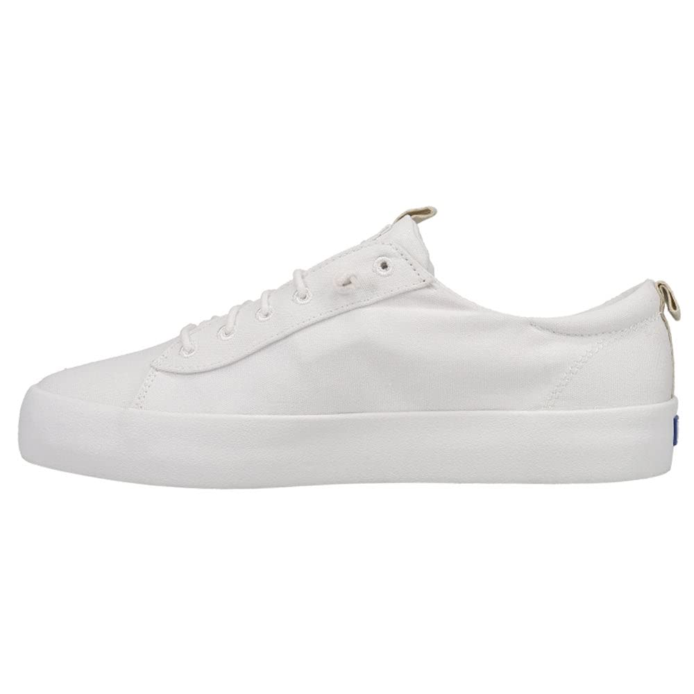 Keds Kickback Canvas Slip on, Sneaker Womens, White, 9.5 Medium