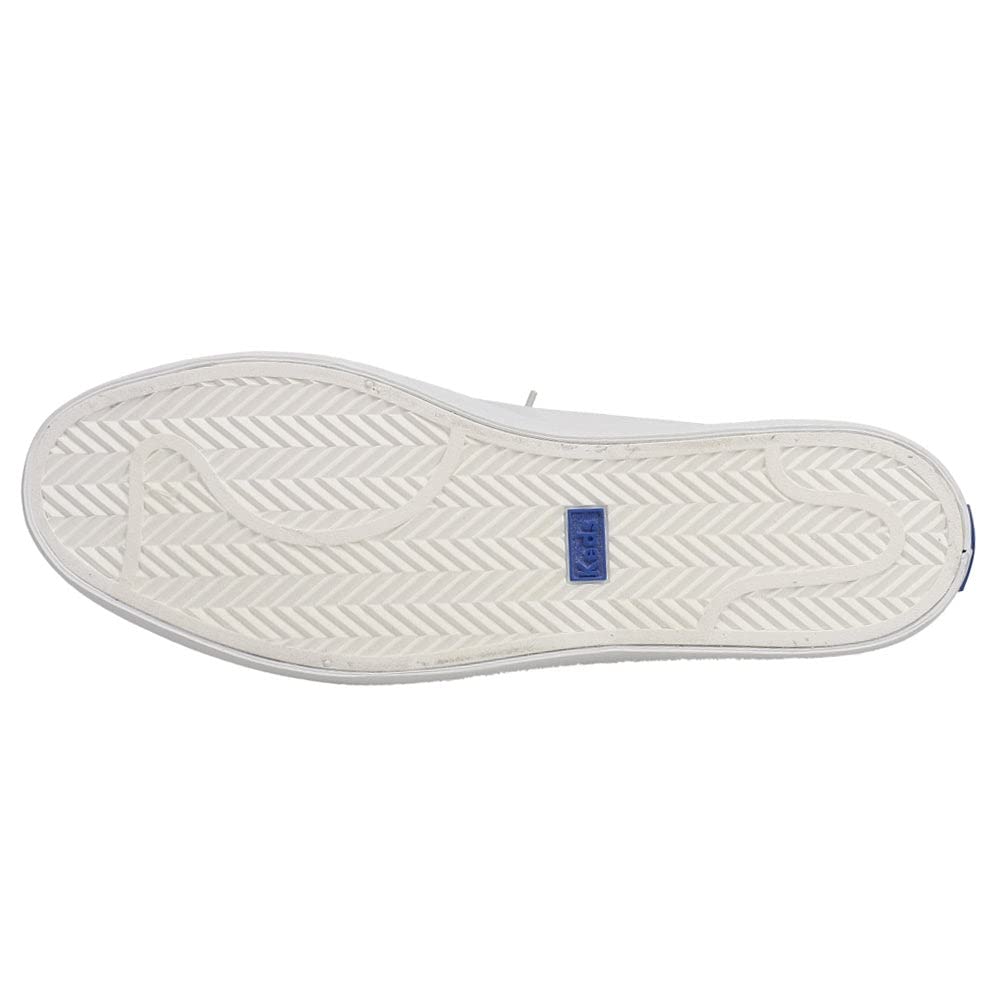 Keds Kickback Canvas Slip on, Sneaker Womens, White, 9.5 Medium