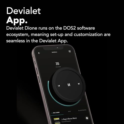 Devialet Dione - All-in-One HDMI Dolby Atmos Soundbar - Enhance Home Cinema - Patented Technologies for Immersive Sound - Seamless Connectivity